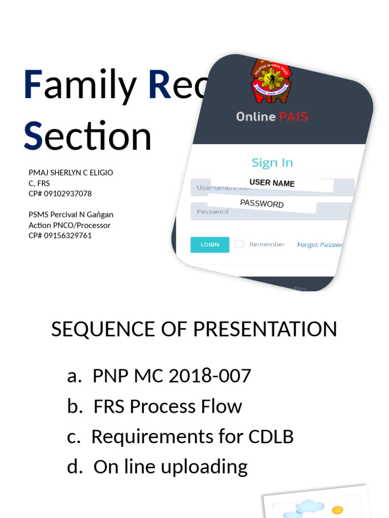 FRS TRAINING PRESENTATION updated | PDF | Birth Certificate | Marriage
