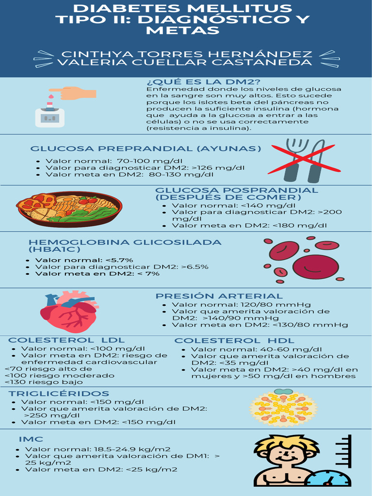 Metas para El Paciente Con Diabetes Mellitus Tipo II | PDF