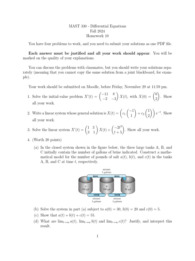 hw10 | PDF | Eigenvalues And Eigenvectors | Applied Mathematics