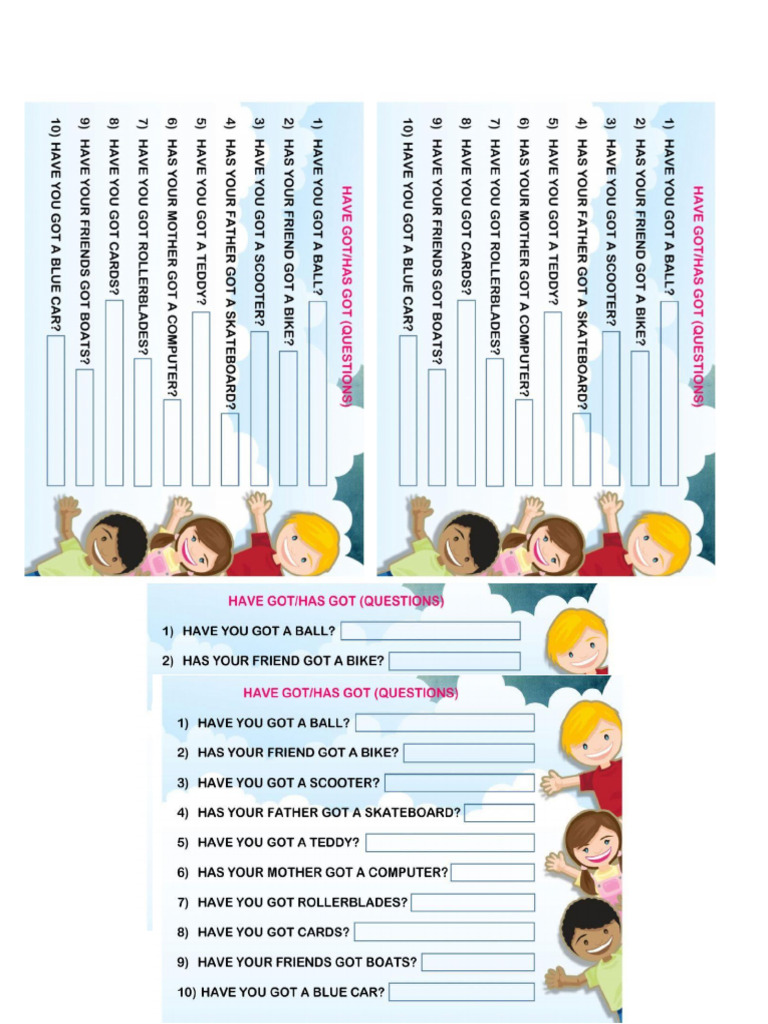 Has Got Have Got Questions | PDF