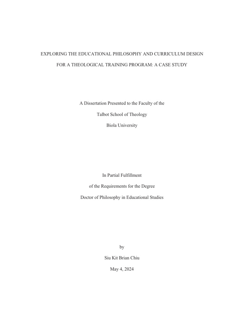 Exploring The Educational Philosophy | PDF