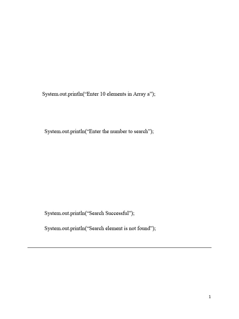 Java Array Search and Sort Techniques | PDF | Computer Programming ...