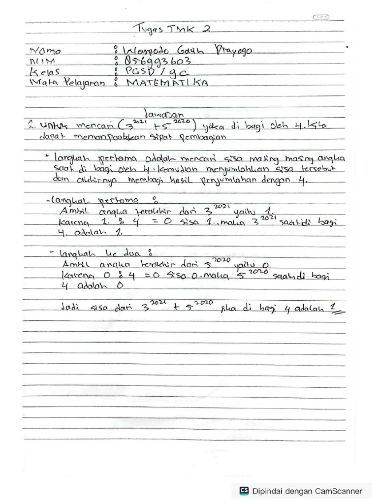 TMK 2 Waspodo Galih Prayogo | PDF