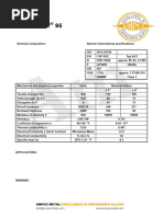 Ampco 45: Technical Data Sheet | PDF | Strength Of Materials | Hardness