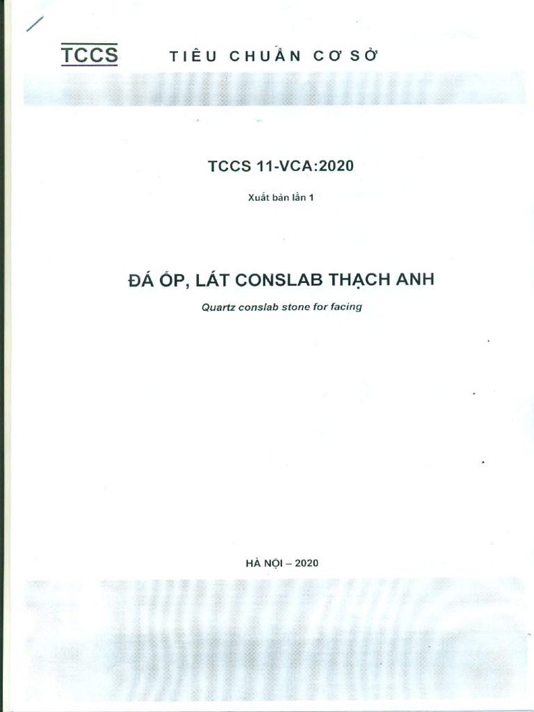 TIÊU CHUẨN CƠ SỞ KHANG MINH CONSLAB | PDF