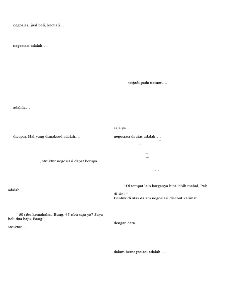 Soal UAS BINDO X | PDF