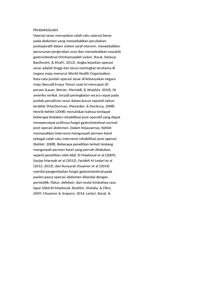 Rehabilitasi Pasca Sesar | PDF