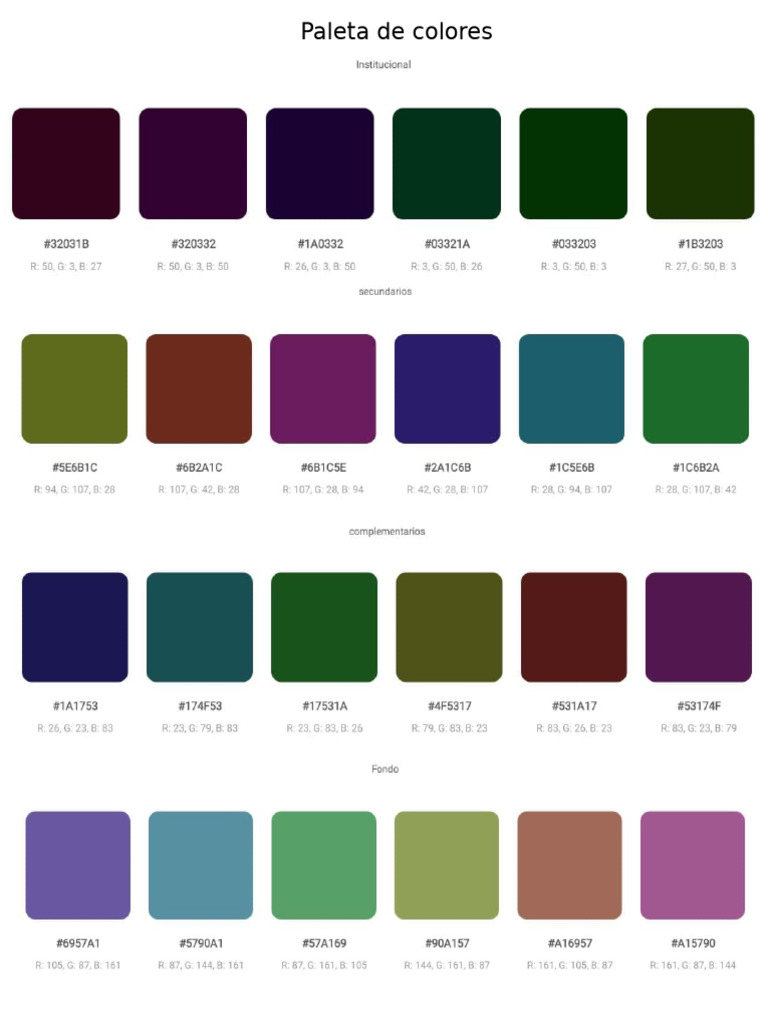 Paleta de Colores | PDF