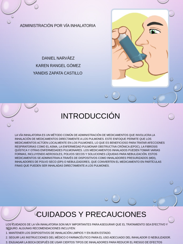 Via Inhalatoria | PDF | Medicamentos con receta | Asma