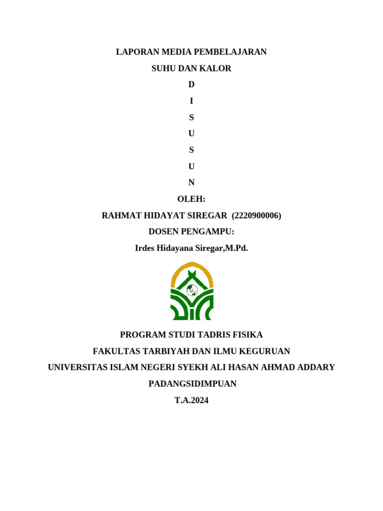 Laporan Media Pembelajaran Rahmatt | PDF