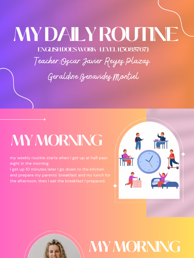 Presentación Rutina Diaria - AA1-EV03 | PDF