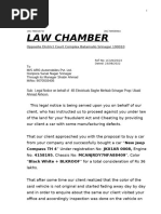 Legal Notice Reply Format Template | PDF
