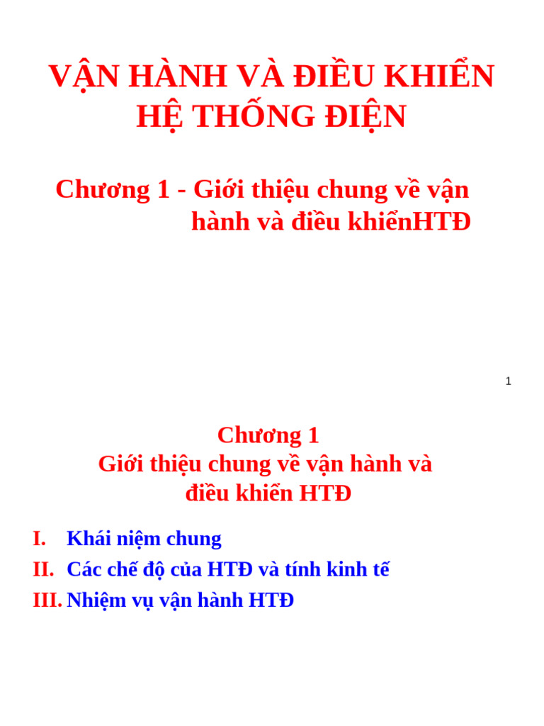VH&DK HTD - Chuong 1 - Gioi Thieu Chung | PDF