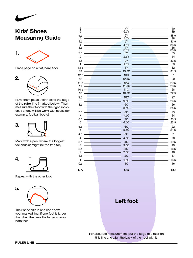 kids-measuring-guide | PDF | Foot | Sock