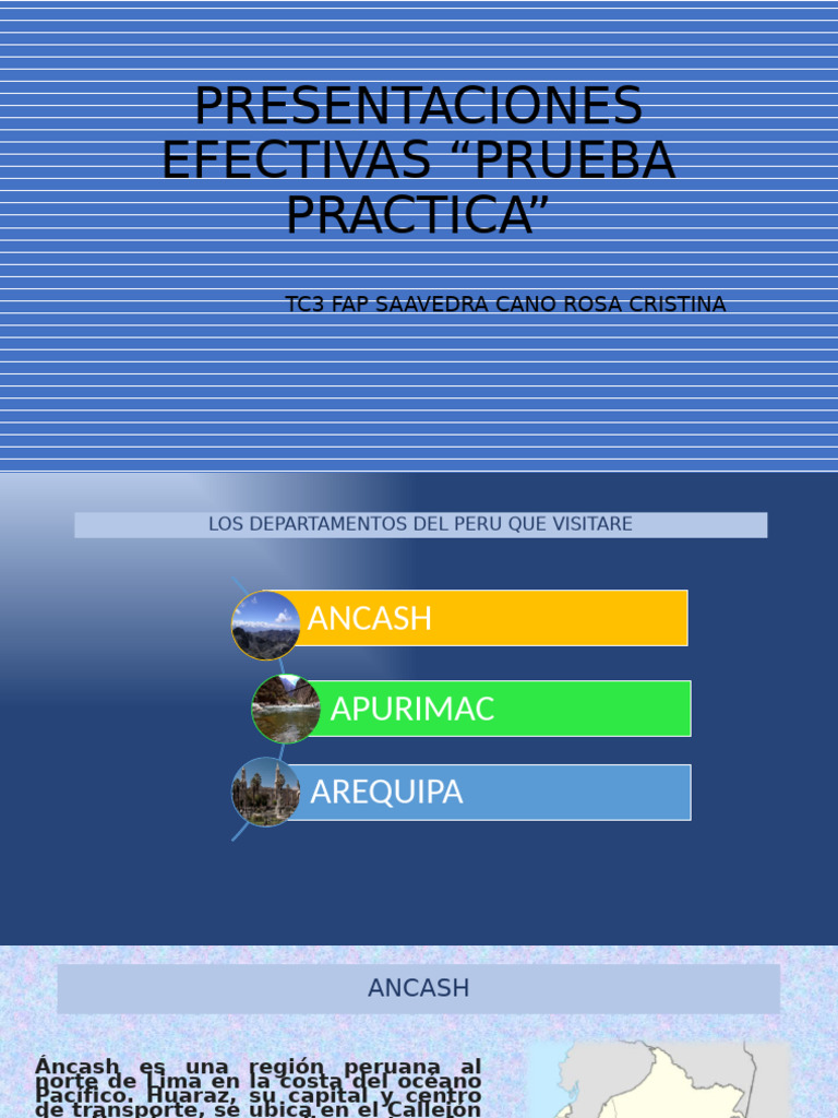 PRACTICA DE PRESENTACIONES EFECTIVAS | PDF