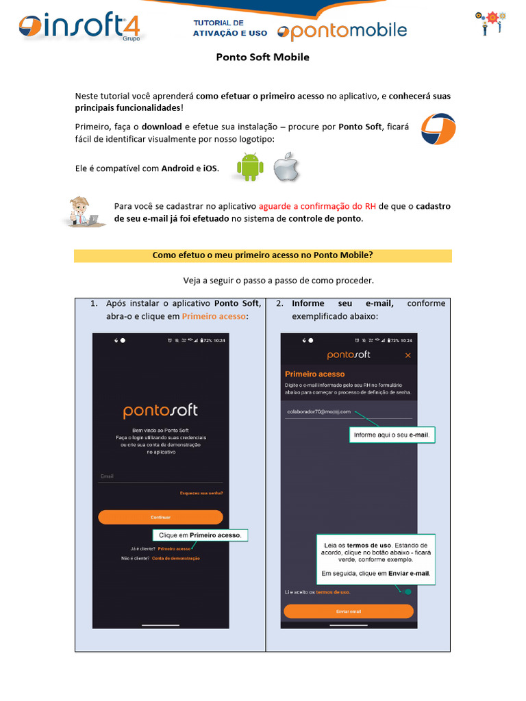 Como Acessar o Ponto Soft Mobile | PDF