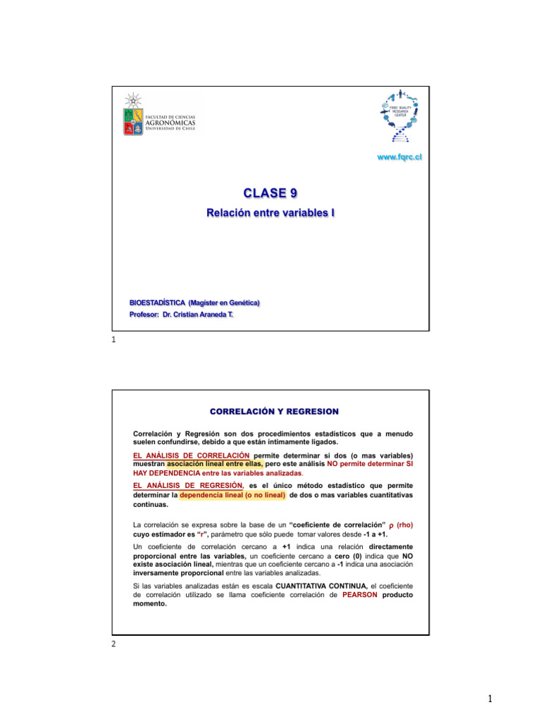 Clase9_relaci_n_entre_variables | PDF | Análisis de regresión | Regresión lineal