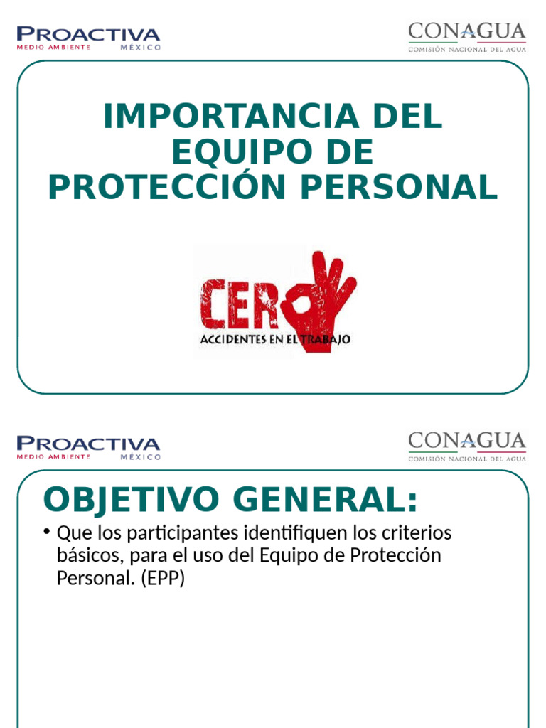 Importancia Del Equipo de Proteccion Personal | PDF | Guante | Agua