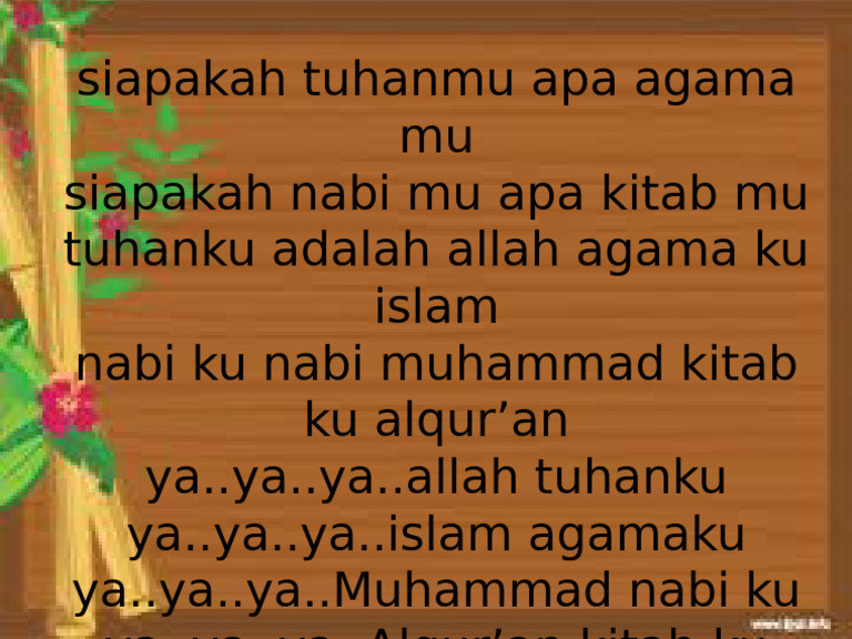Allah Tuhanku | PDF