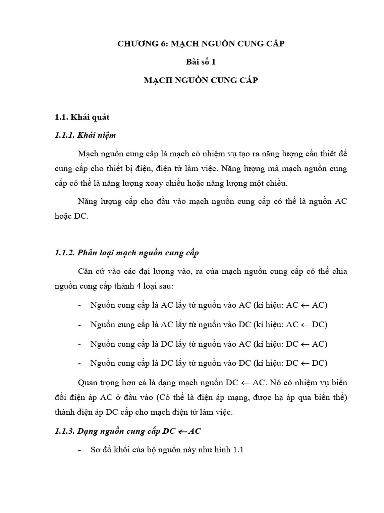 Chương 6 Mach Nguon Cung Cap | PDF
