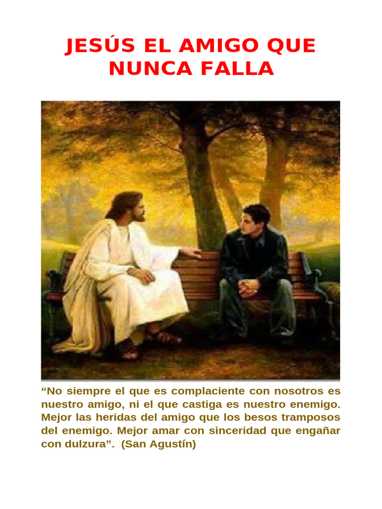 Jesús El Amigo Que Nunca Falla | PDF