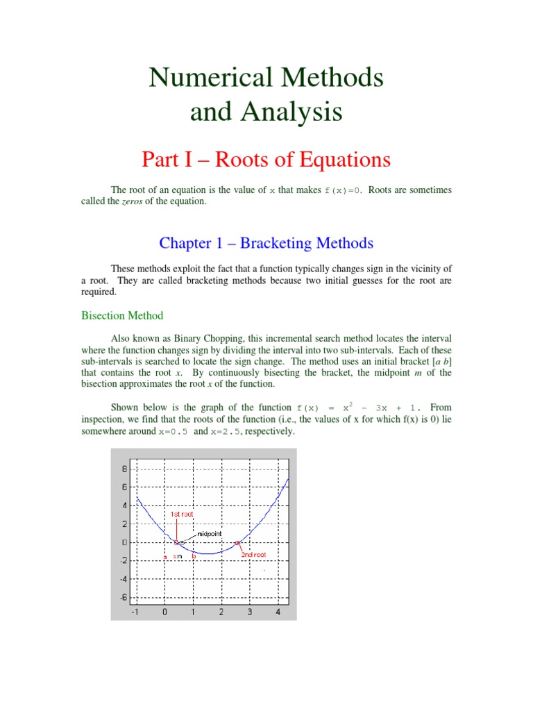 Numerical Lecture Notes Pdf Matrix Mathematics Mathematical