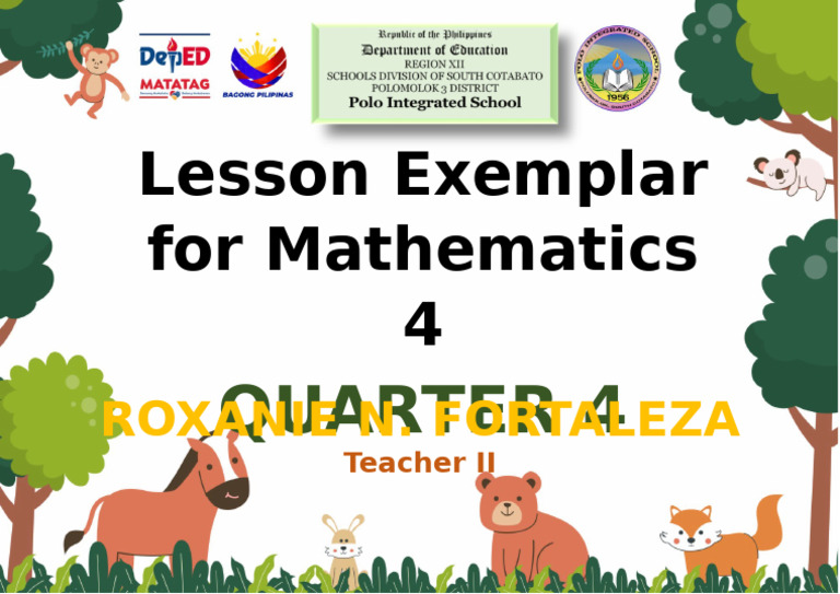 lesson exemplar cover | PDF
