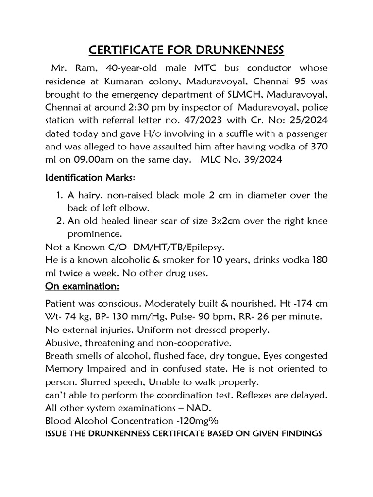 Drunkeness 1-3 (1) | PDF | Alcohol Intoxication | Clinical Medicine