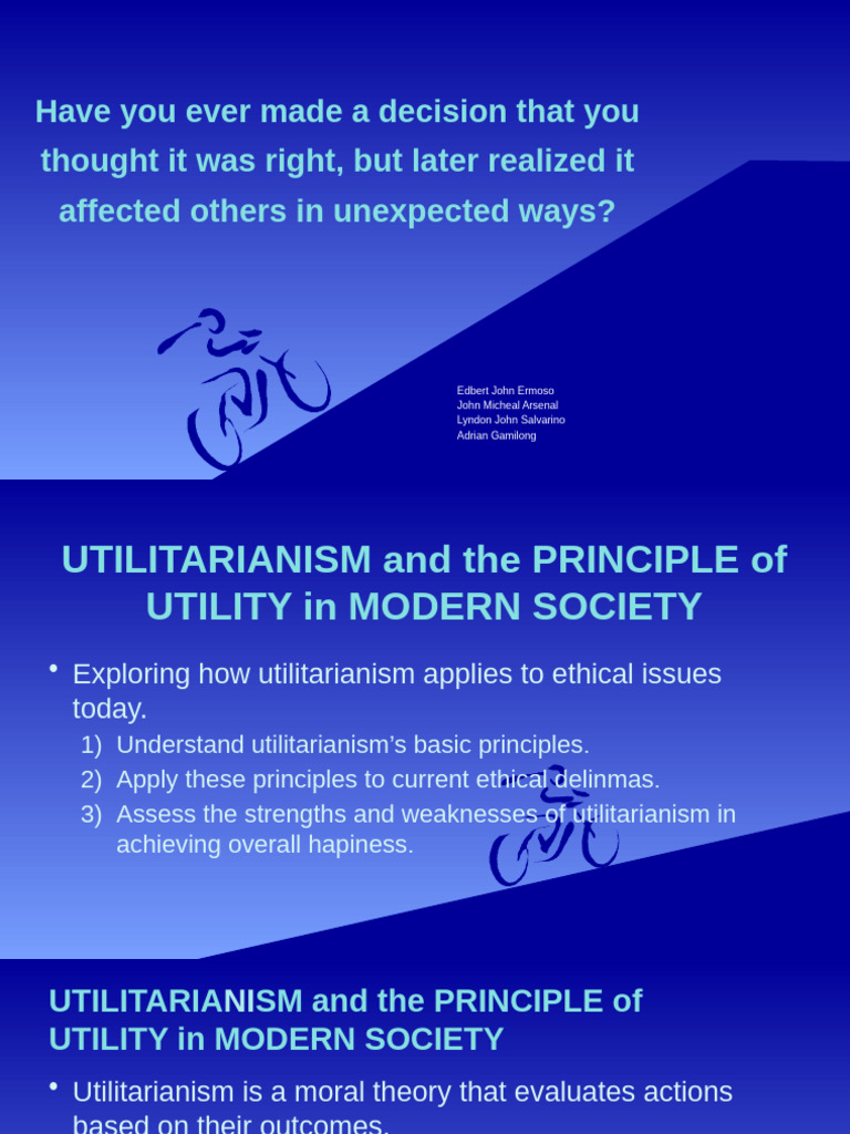Group-5 Utilitarianism | PDF | Utilitarianism | Pleasure