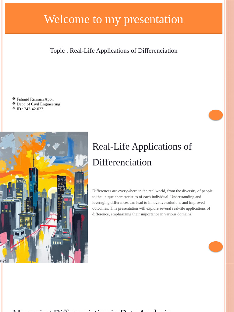 Real-Life Applications of Differentiation | PDF | Innovation | Analysis
