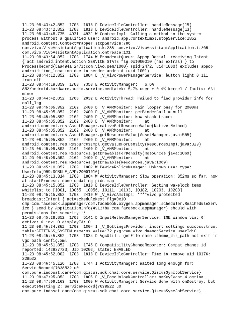 log | PDF | Operating System Technology | Software Engineering
