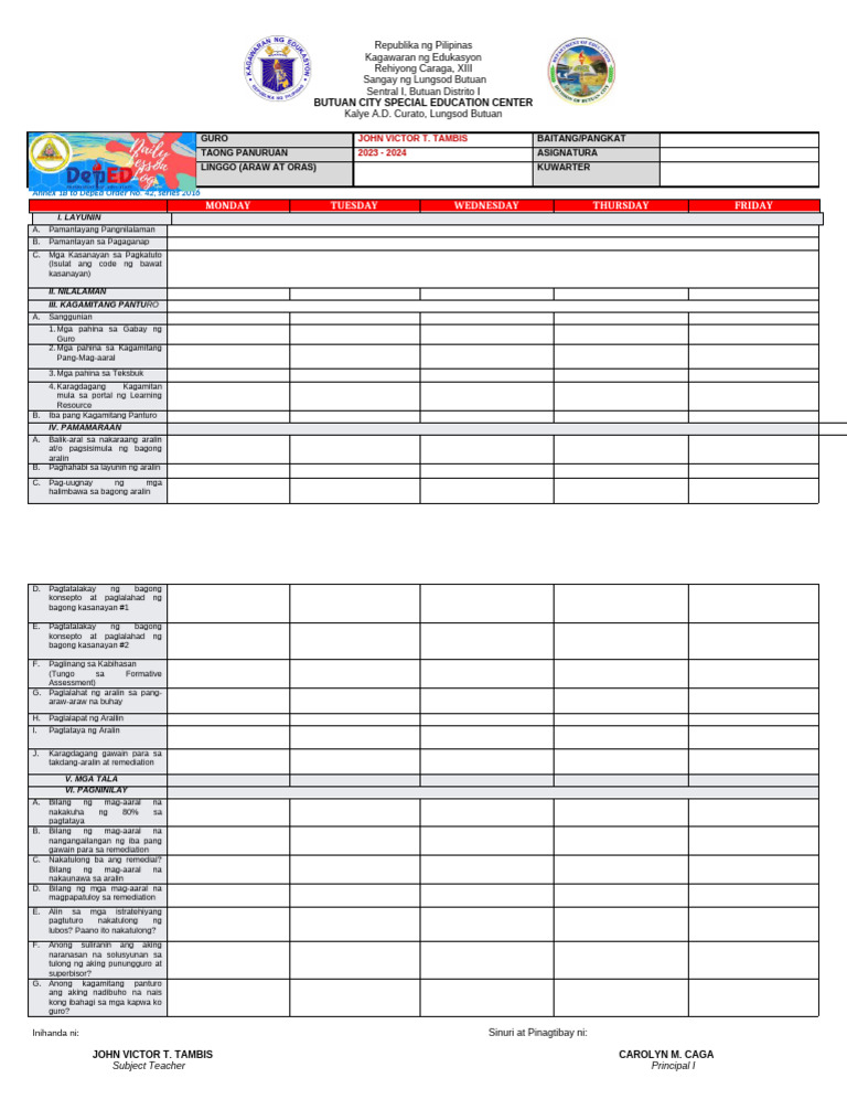 Editable-DLL Filipino | PDF