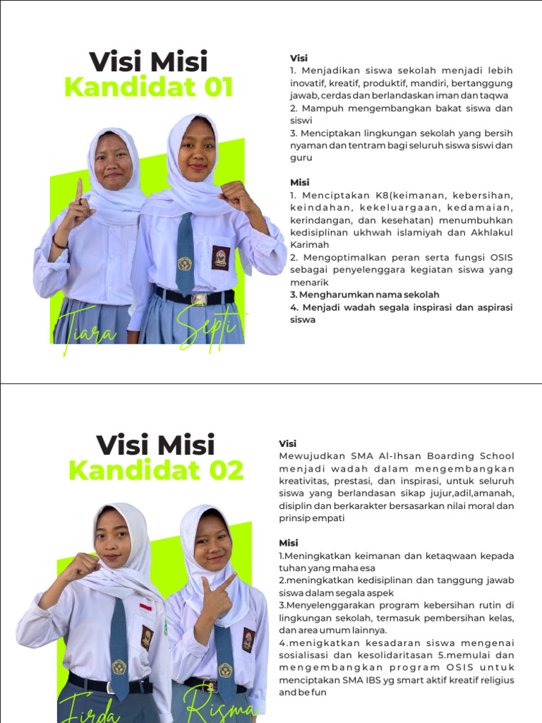 Visi Misi Pemilos 2024 Light | PDF