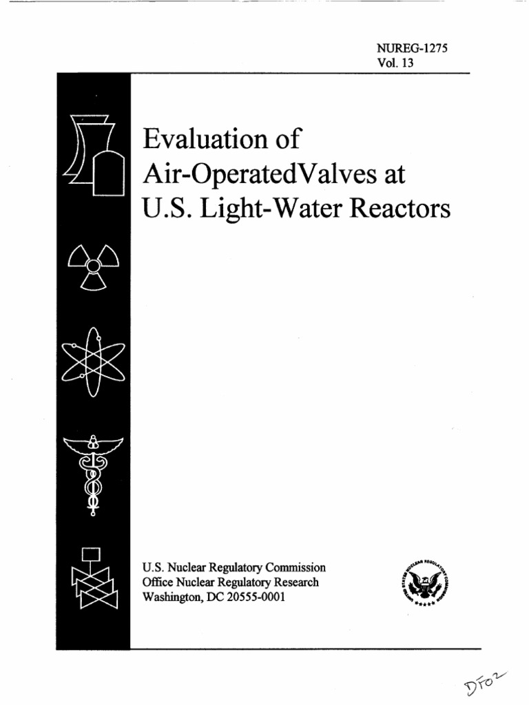 NUREG 1275 Evalution of Air Operated Valves | PDF | Nuclear Regulatory ...