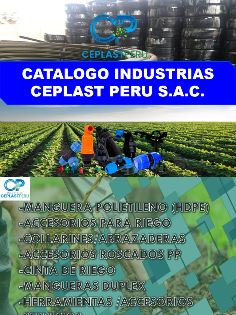 Catálogo de Accesorios de Riego CEPLAST | PDF