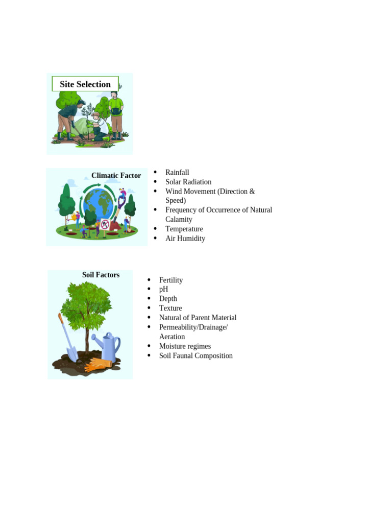 SITE Selection | PDF | Soil | Plants