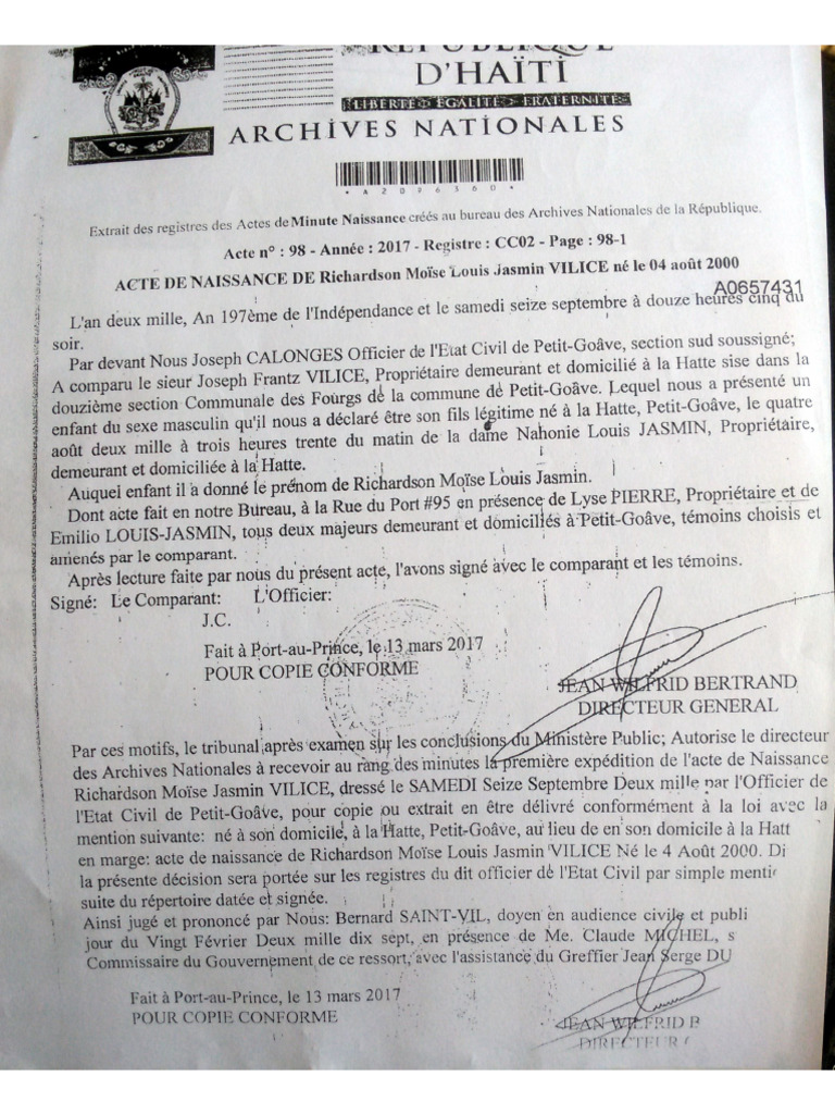 Extrait D'archive | PDF