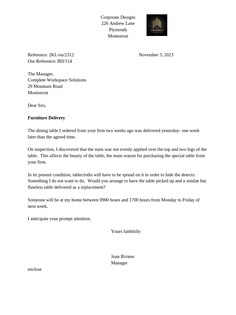 Semi Blocked Letter | PDF