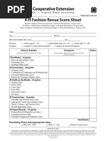 Fashion Show Rubric | PDF