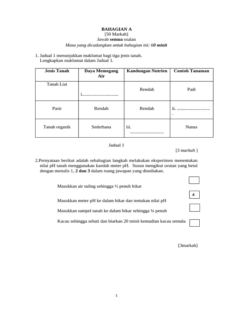 Soalan Percubaan SPM 2022 | PDF