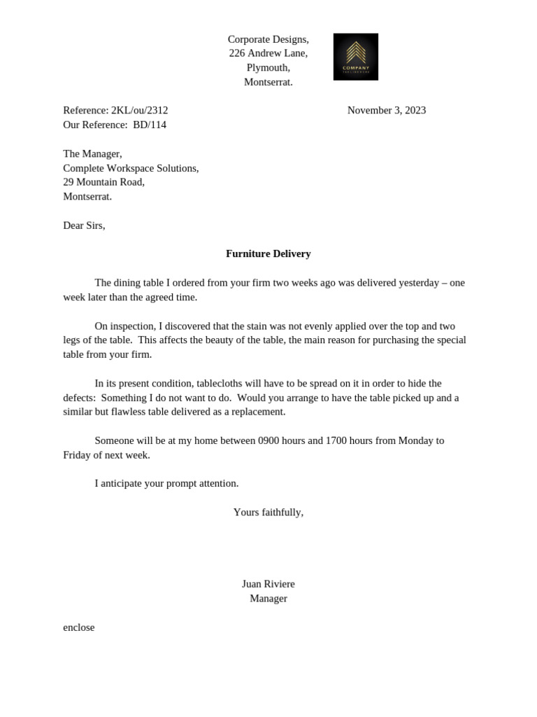 Indented Letter | PDF