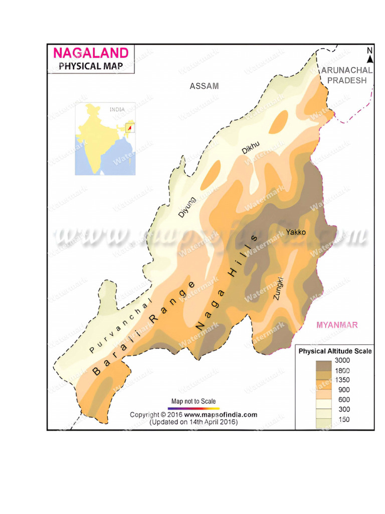 Nagaland Physical Map | PDF