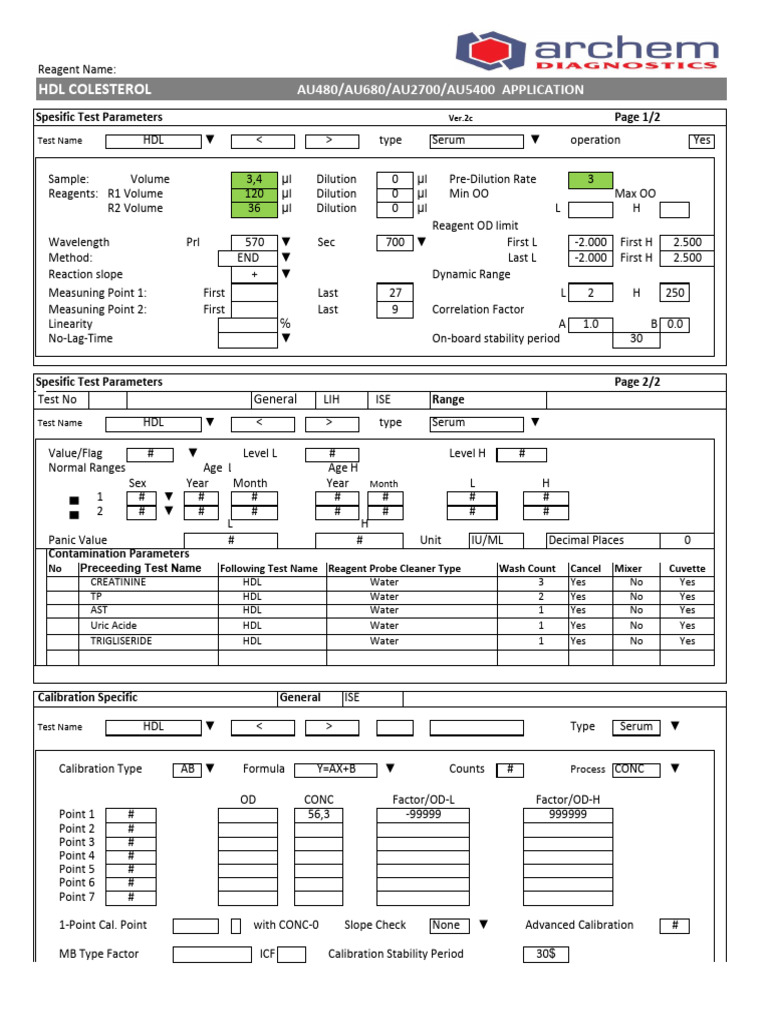 2096 HDL Olympus Au480 680 2700 Application Ver 2c | PDF