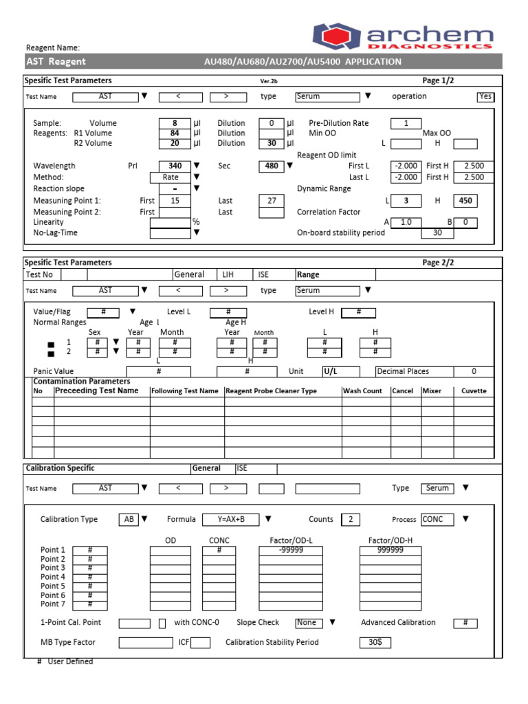1231 Ast Olympus Au480 680 2700 Application Ver 2b | PDF