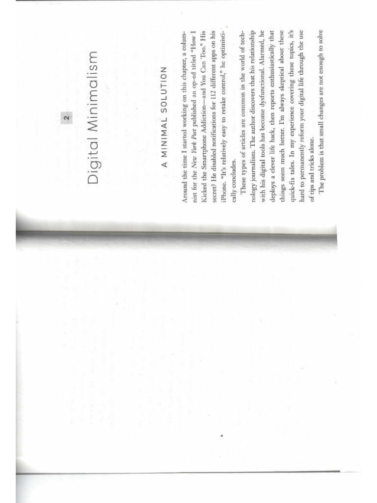 Newport-DigitalMinimalism-Chapter2 | PDF