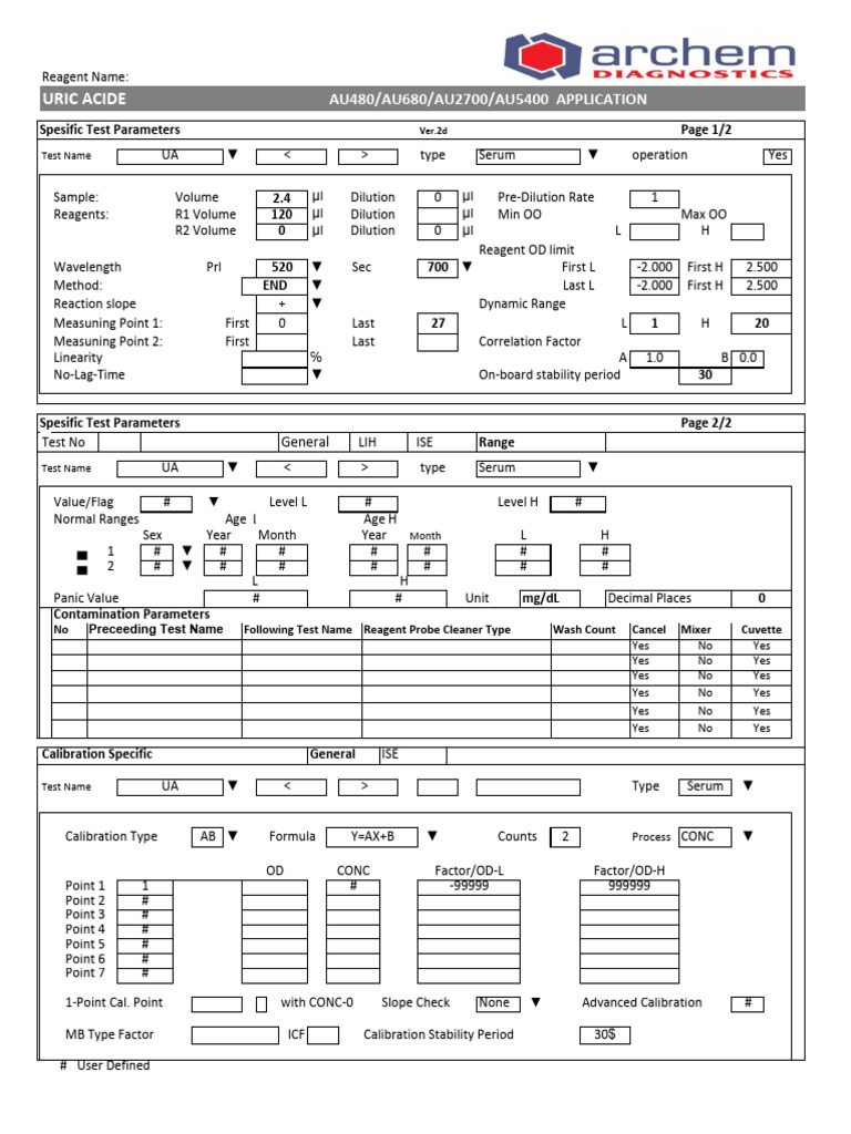 2423 Uric Olympus Au480 680 2700 Application Ver 2d | PDF
