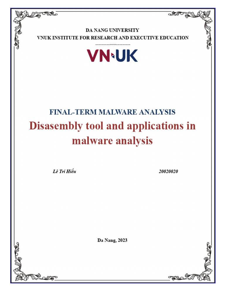 Malware-Final-Essay-Lê Trí Hiếu | PDF | Malware | Security