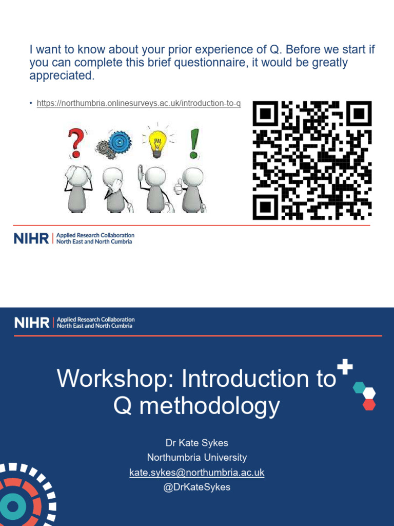 Introduction to Q Methodology Workshop | PDF | Factor Analysis ...