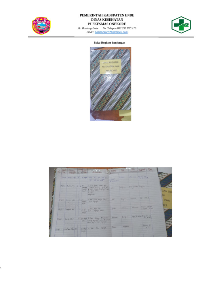 Dokumentasi Buku Register Dalam Gedung | PDF