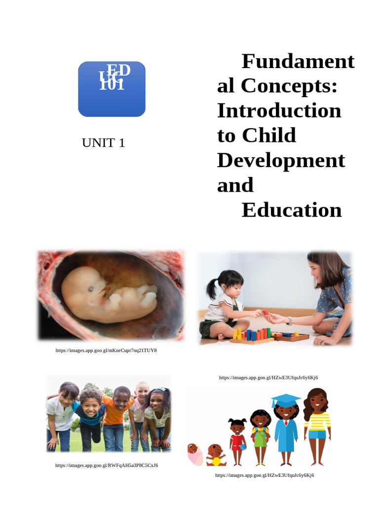 EDUC-101-Module-1 | PDF | Developmental Psychology | Child Development